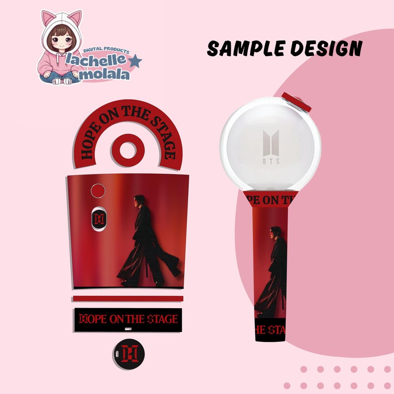 ARMY Bomb MOTS SE Skin Wrap Canva Template - Etsy