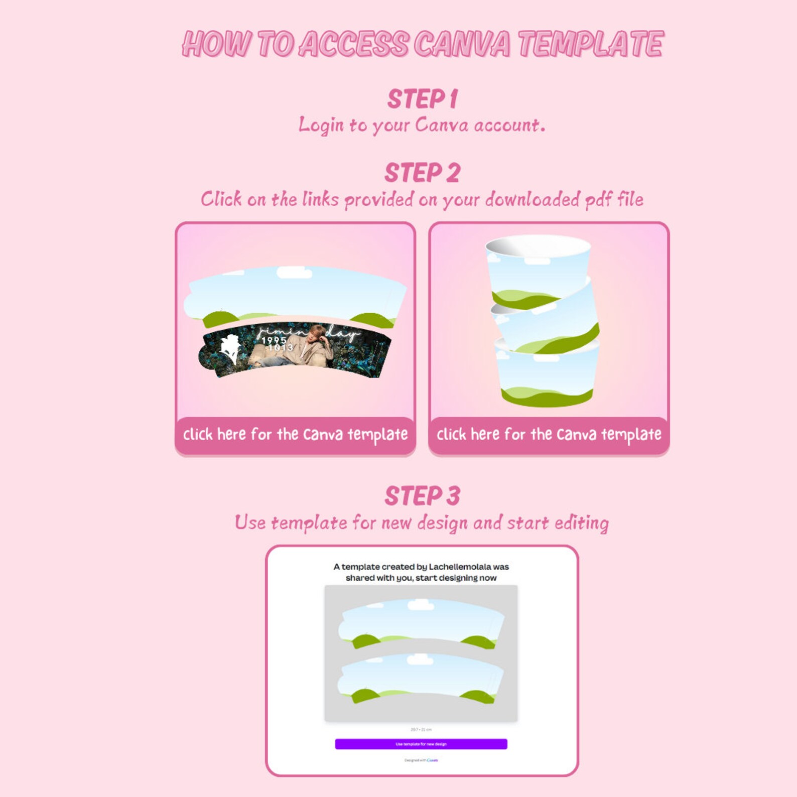 Button Pin Canva Template 1in/1.75in/2.25in Pins - Etsy