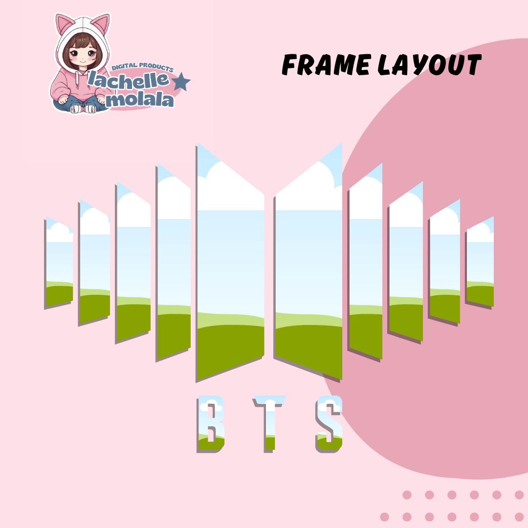 Editable BTS Logo Canva Frame – Digital Download - Etsy