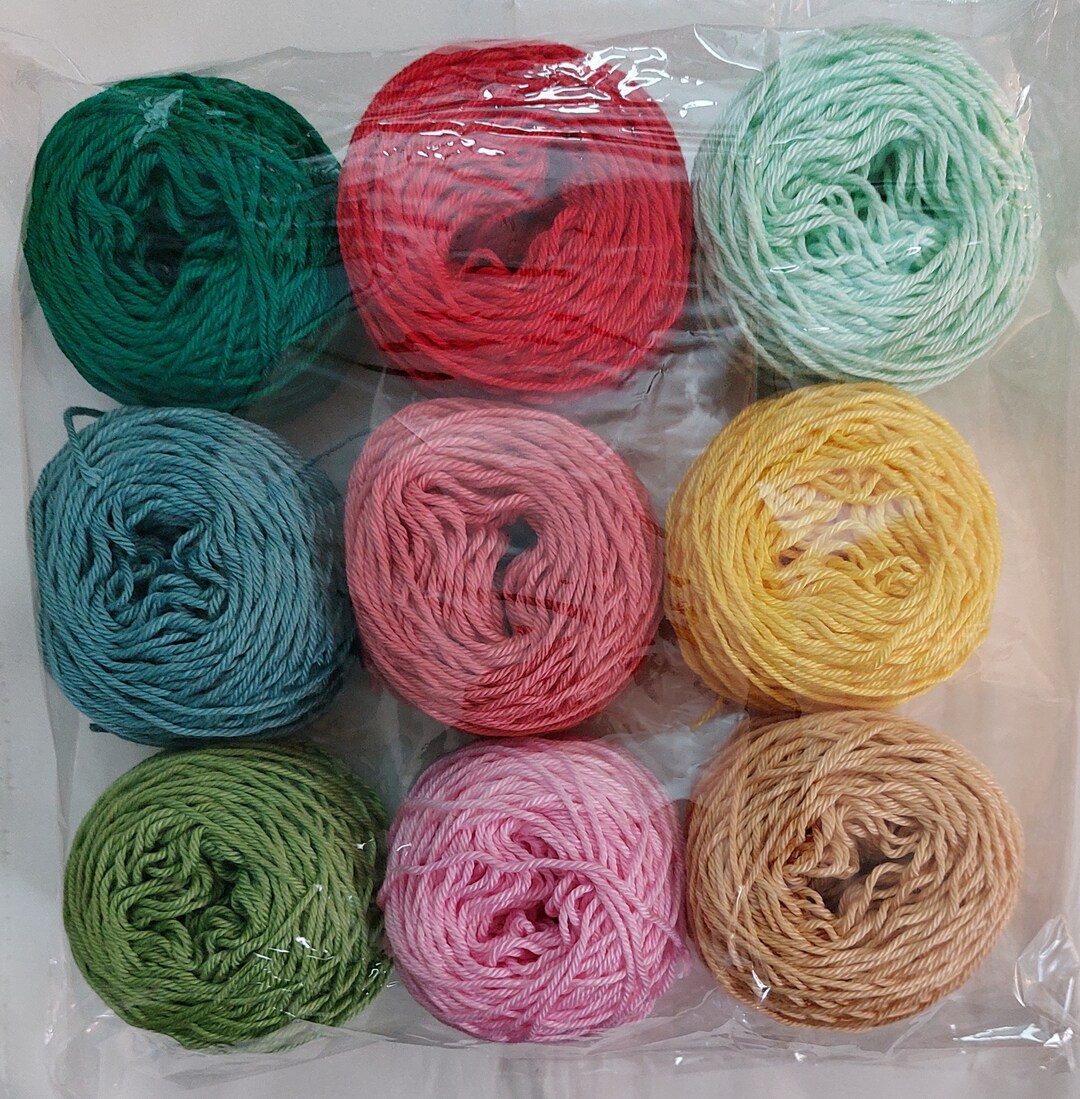 Set of Cotton Yarn Minis Colour, Pack of 9 X 20gr - Type A - Etsy