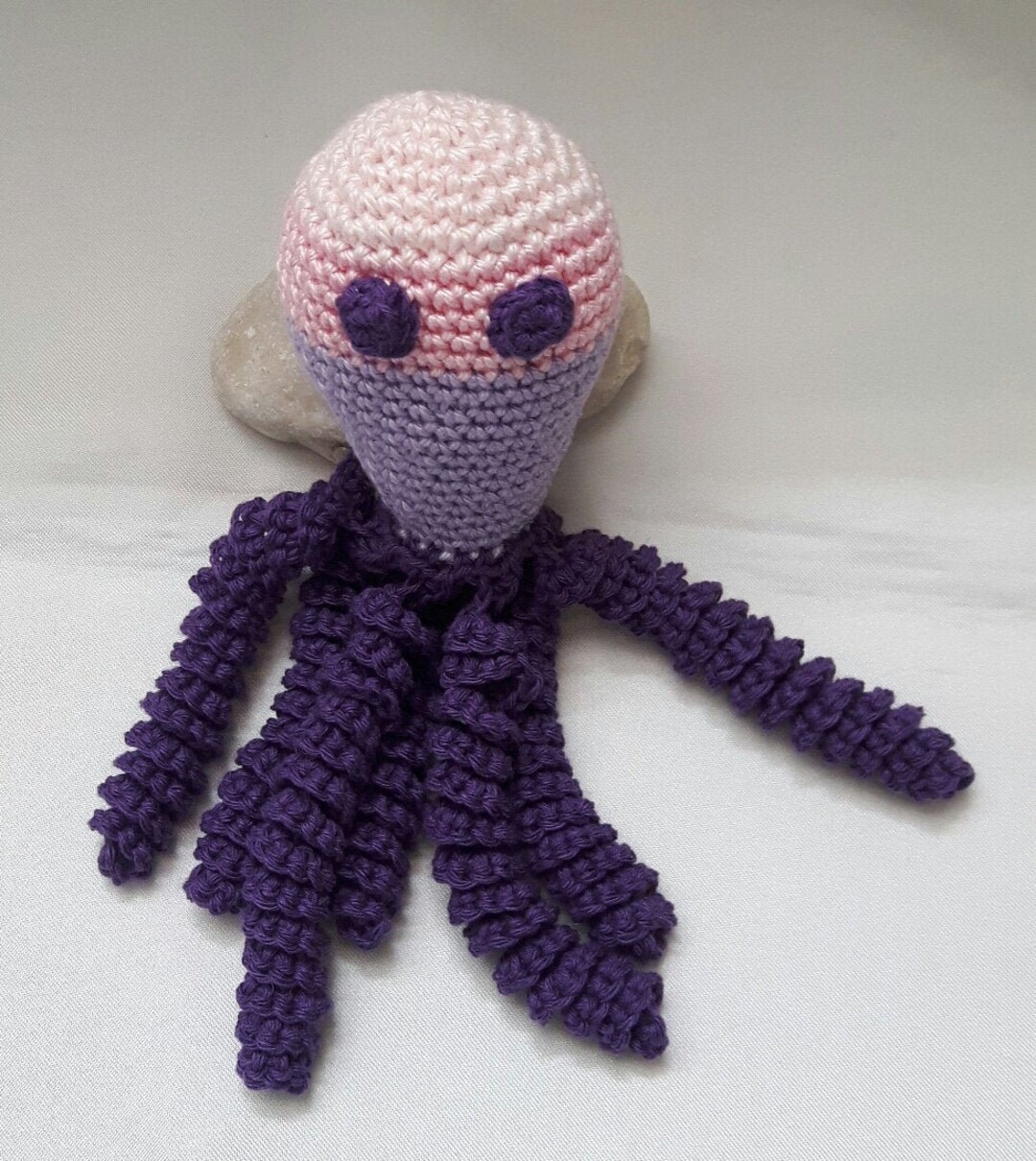 Hand Knitted Octopus for Preemie, Crochet Jellyfish, Octopus for ...