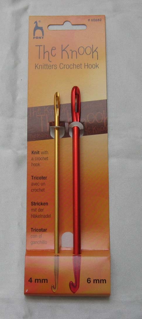 NEW pony the Knook-kit Crochet Hooks 6mm4mm Hole for Cord Aluminium ...