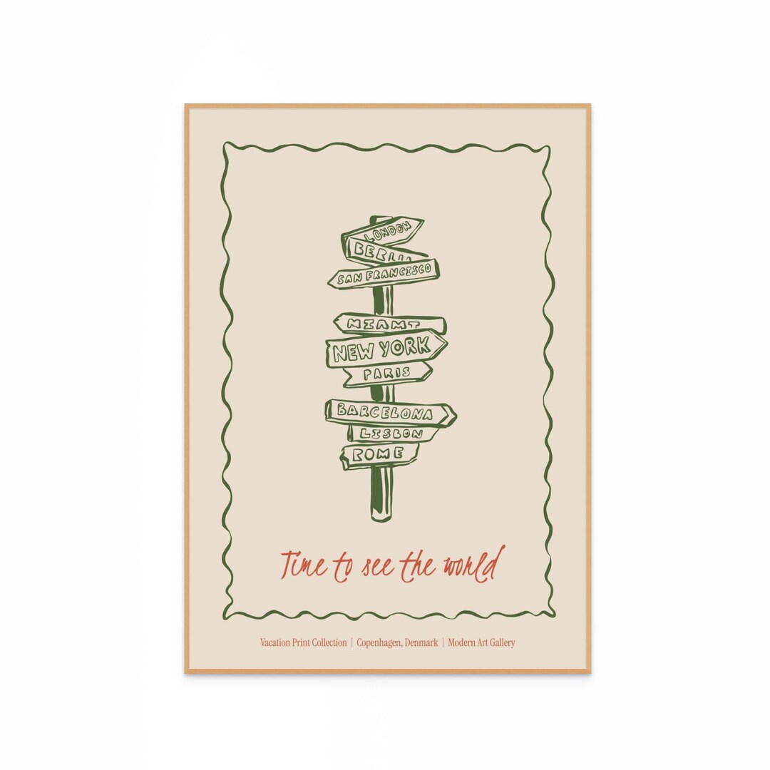 Time to See the World Poster | Digital Download - Etsy