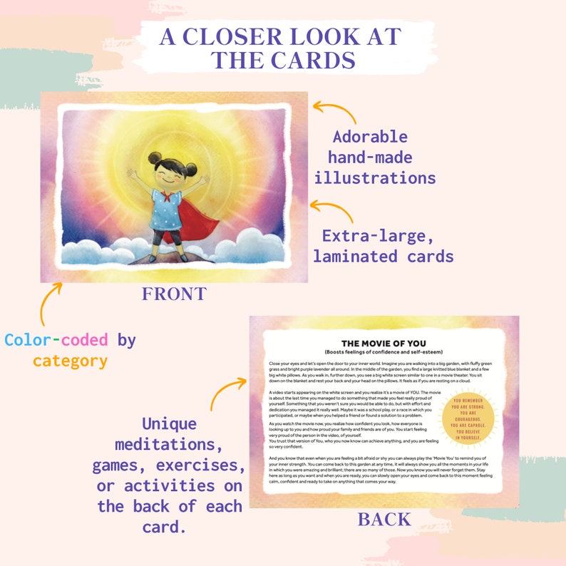 Positive Affirmation Cards for Kids, a Meditation and Mindfulness ...