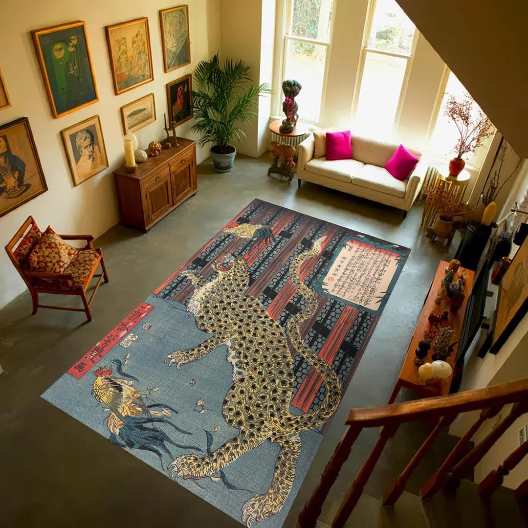 Bengal Tiger Rug, Tiger Rug,animal Pattern Rug,living Room Carpets,non ...