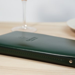 Embossed Logo Leather Menu Folder: A4 A5 Restaurant Menu Cover - Etsy ...