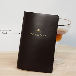 Custom Restaurant Menu, Leather Menu With Embosed Logo, Restaurant Menu ...