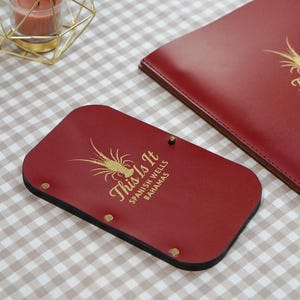 Leather Menu Board, Custom Wood Menu, Restaurant Menu With Logo - Etsy