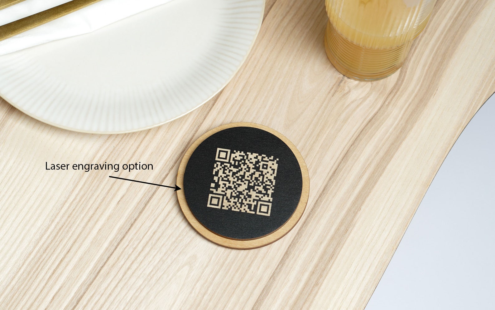 Wooden Menu Sign, QR Code Menu, QR Menu Holder, Scan to View Menu ...