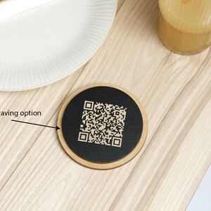 Wooden Menu Sign, QR Code Menu, QR Menu Holder, Scan to View Menu ...