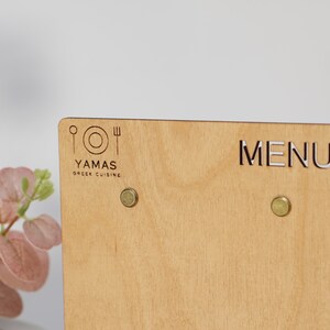 Wood Menu Board Stand, Restaurant Menu Holder, Custom Menu, Wood Menu ...