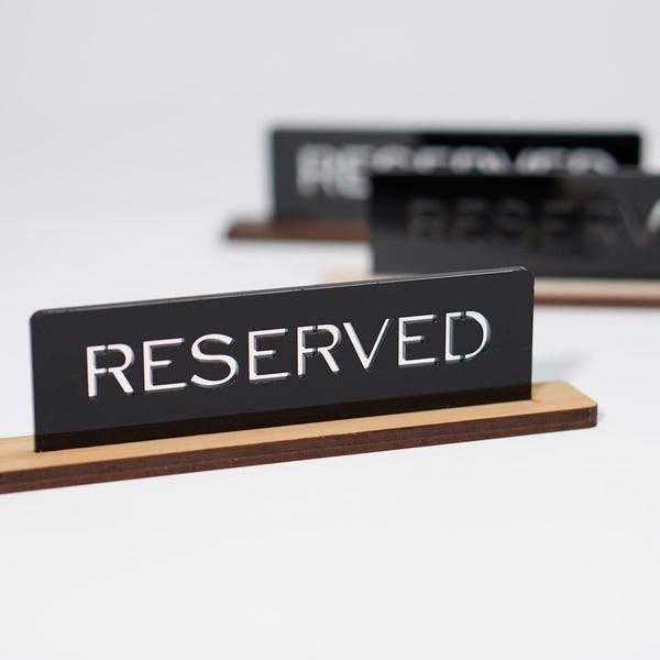 Reserved Table Sign - Etsy