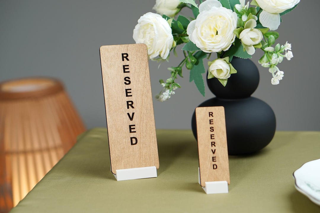 Custom Reserved Table Sign for Restaurant, Cafe, Bar. - Etsy