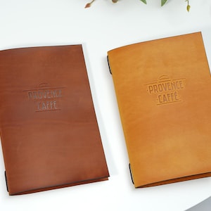 Vintage Leather Menu, Menu With Embosed Logo, Restaurant Menu Folder ...