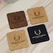 Engraved Wood Coasters Set, Personalized Drink Coasters - Etsy