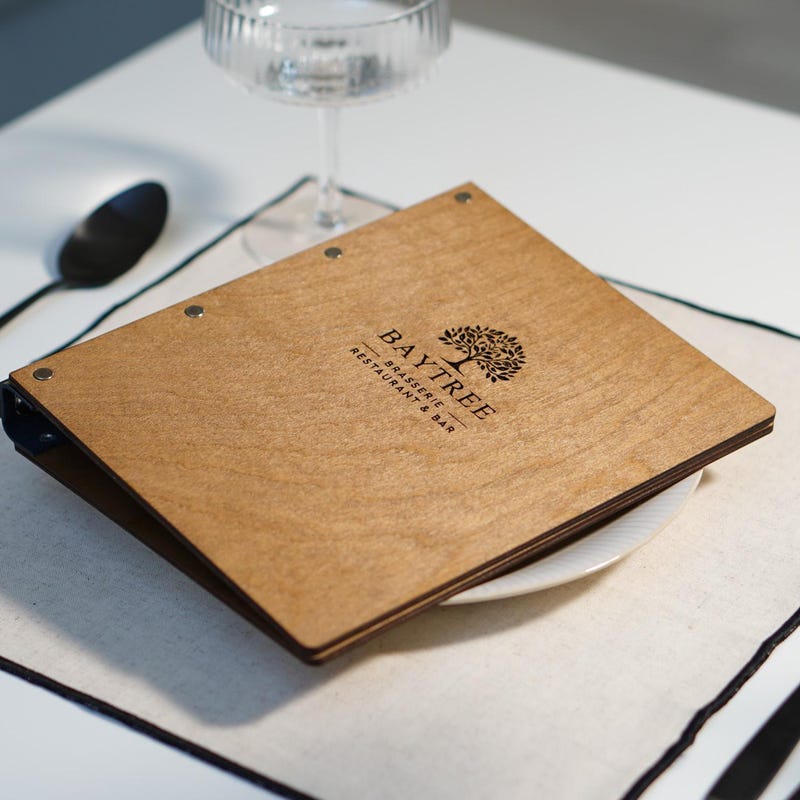 Engraved Menu - Etsy