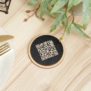 Wooden Menu Sign, QR Code Menu, QR Menu Holder, Scan to View Menu ...