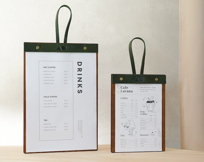 Wood Menu Holder, Restaurant Menu Holder, Wedding Clip Board, Menu ...