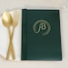 Custom Leather Restaurant Menu With Debossed Logo - A4 A5 - Etsy