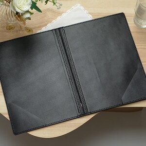 Custom Leather Menu Cover: Restaurant Menu Folder, A4 A5, Embossed Logo ...
