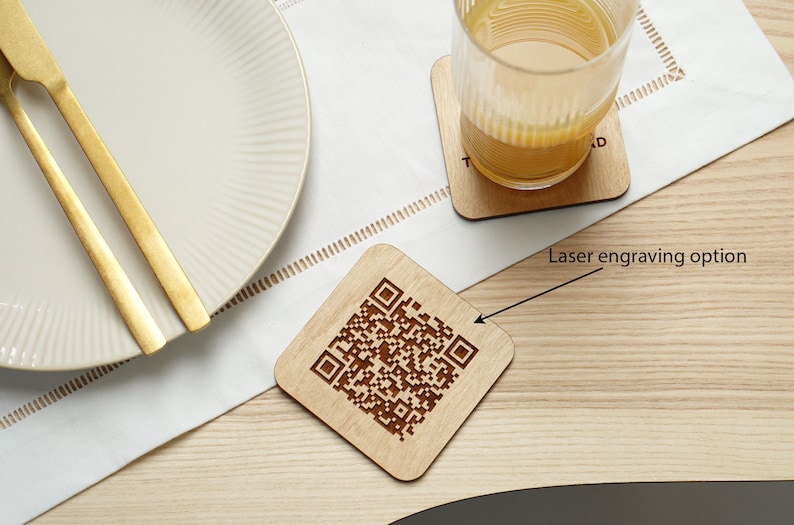 Personalized Wooden QR Code Sign: Restaurant Menu, Scan to View - Etsy