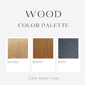 Wooden Wall Menu Board: Changeable Letter Cafe Menu - Etsy