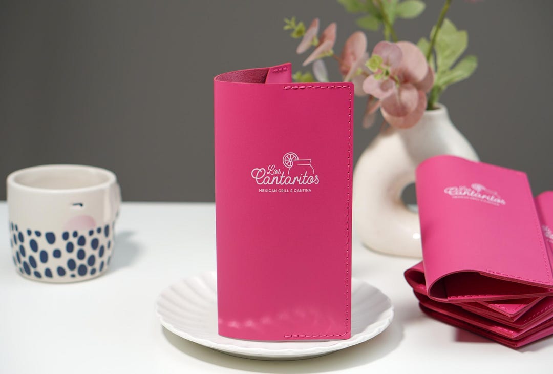 Personalized Leather Guest Check Holder: Custom Restaurant Bill ...