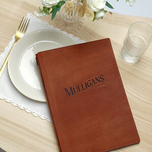 Restaurant Menu Folder, Leather Menu Cover, Vintage Leather Menu, Menu ...