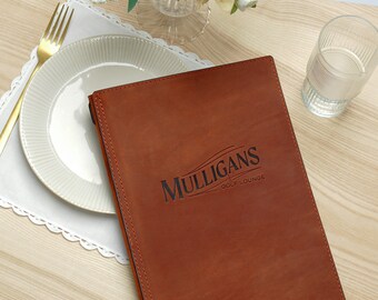 Leather Menu Cover, Restaurant Menu Folder, Custom Leather Folder, Menu ...