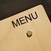 Custom Wood Menu Board Stand: Restaurant Tabletop Menu Holder - Etsy