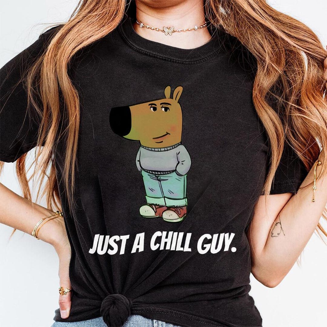 I'm Just A Chill Guy Png, Tiktok Meme Png, Viral Dog Cartoon Png, Chill ...