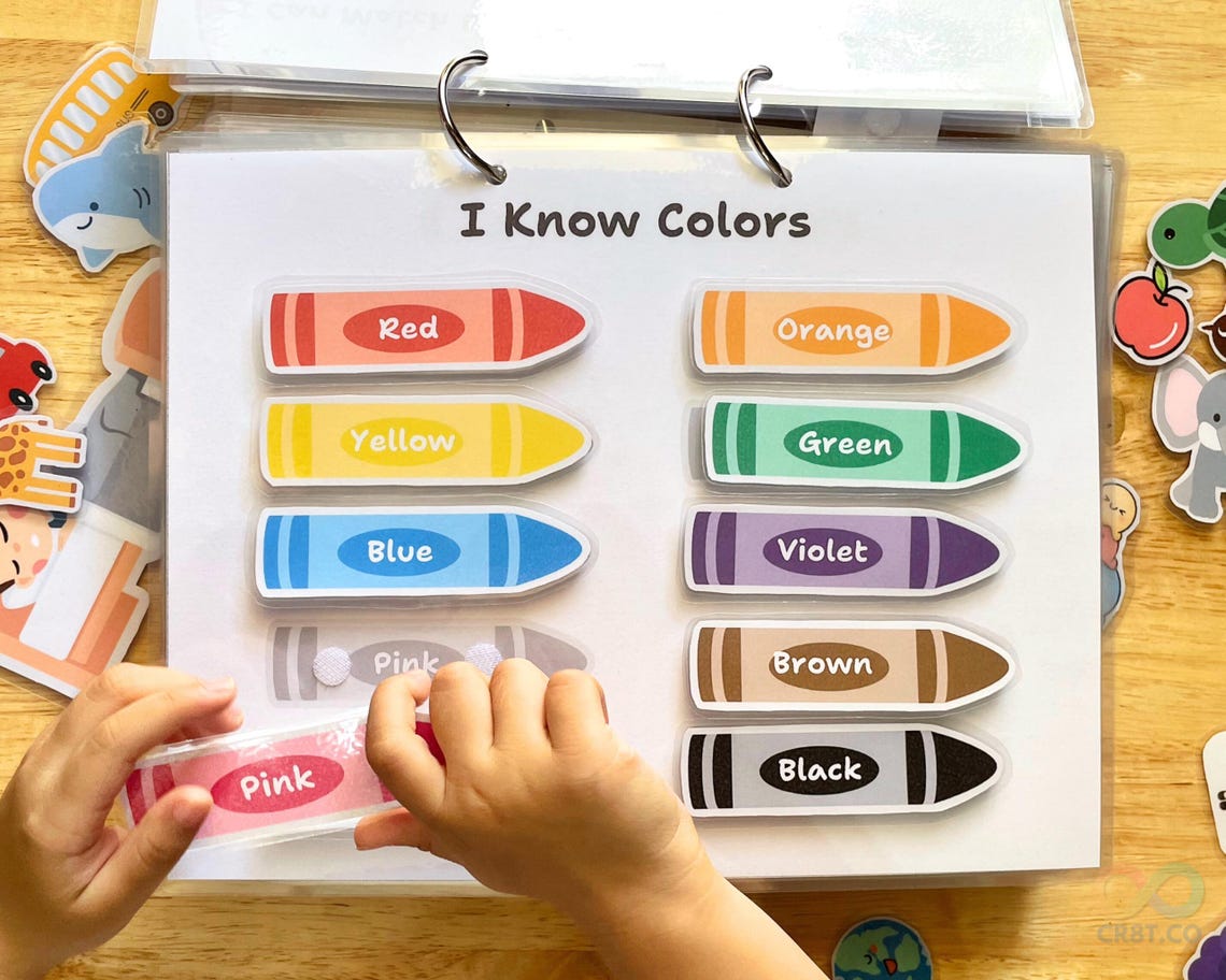 Busy Book, Boys, Learning is Fun, US, Toddler Learning Binder ...