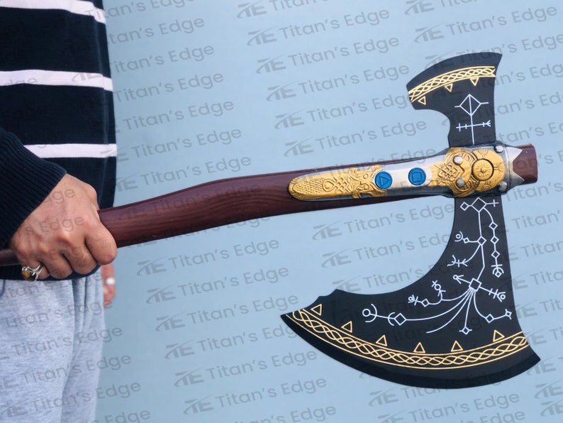 Kratos God of War Axe Leviathan Axe Cosplay GOW Axe Viking Replica Axe ...
