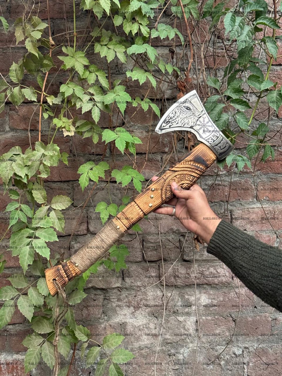 Handcrafted Viking Style Axe | Personalized Bearded Axe | Carbon Steel ...