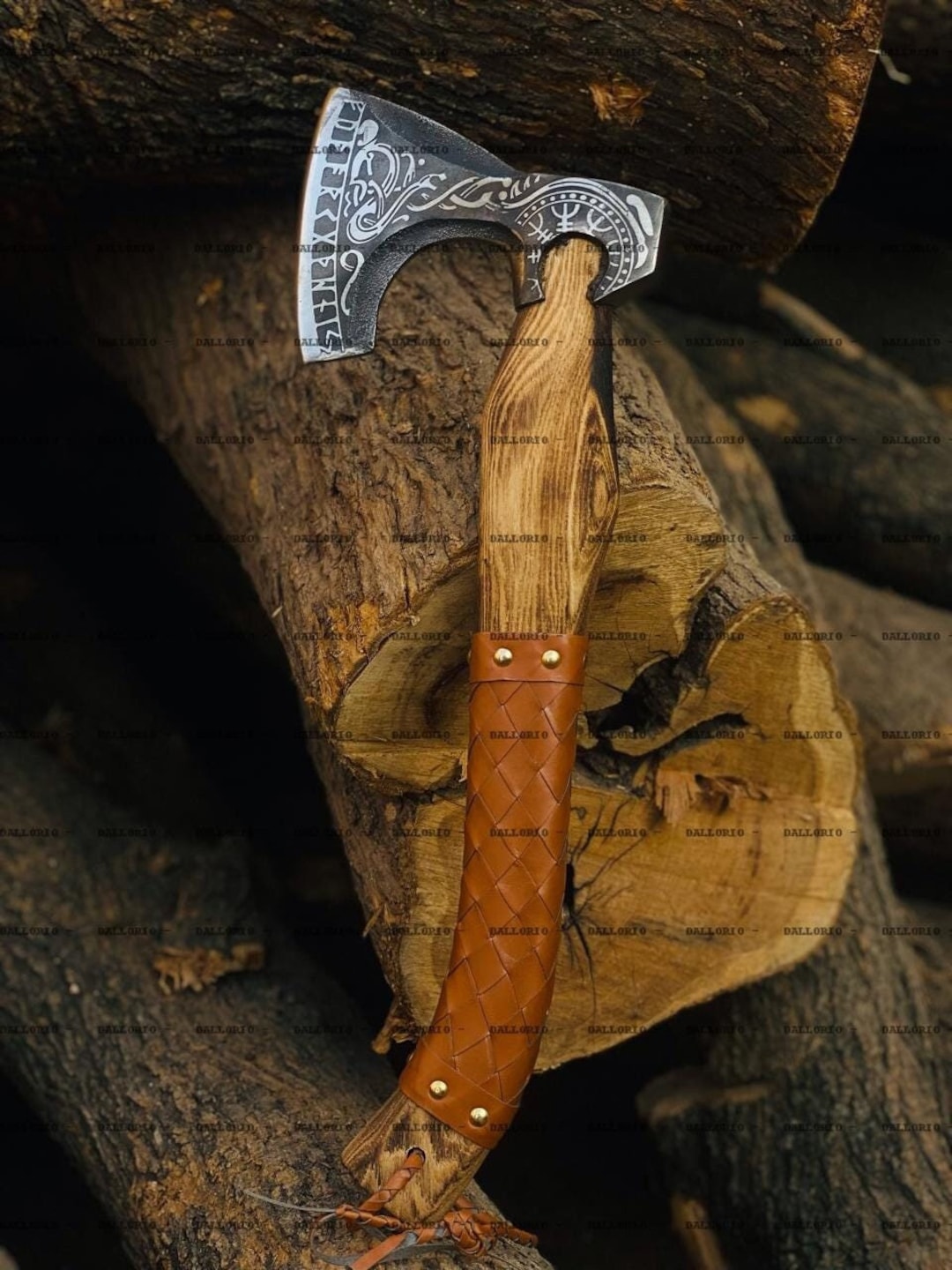 Hand-forged Viking Axe | Personalized Axe Gift | Nordic Viking Design | Camping Axe | Christmas ...