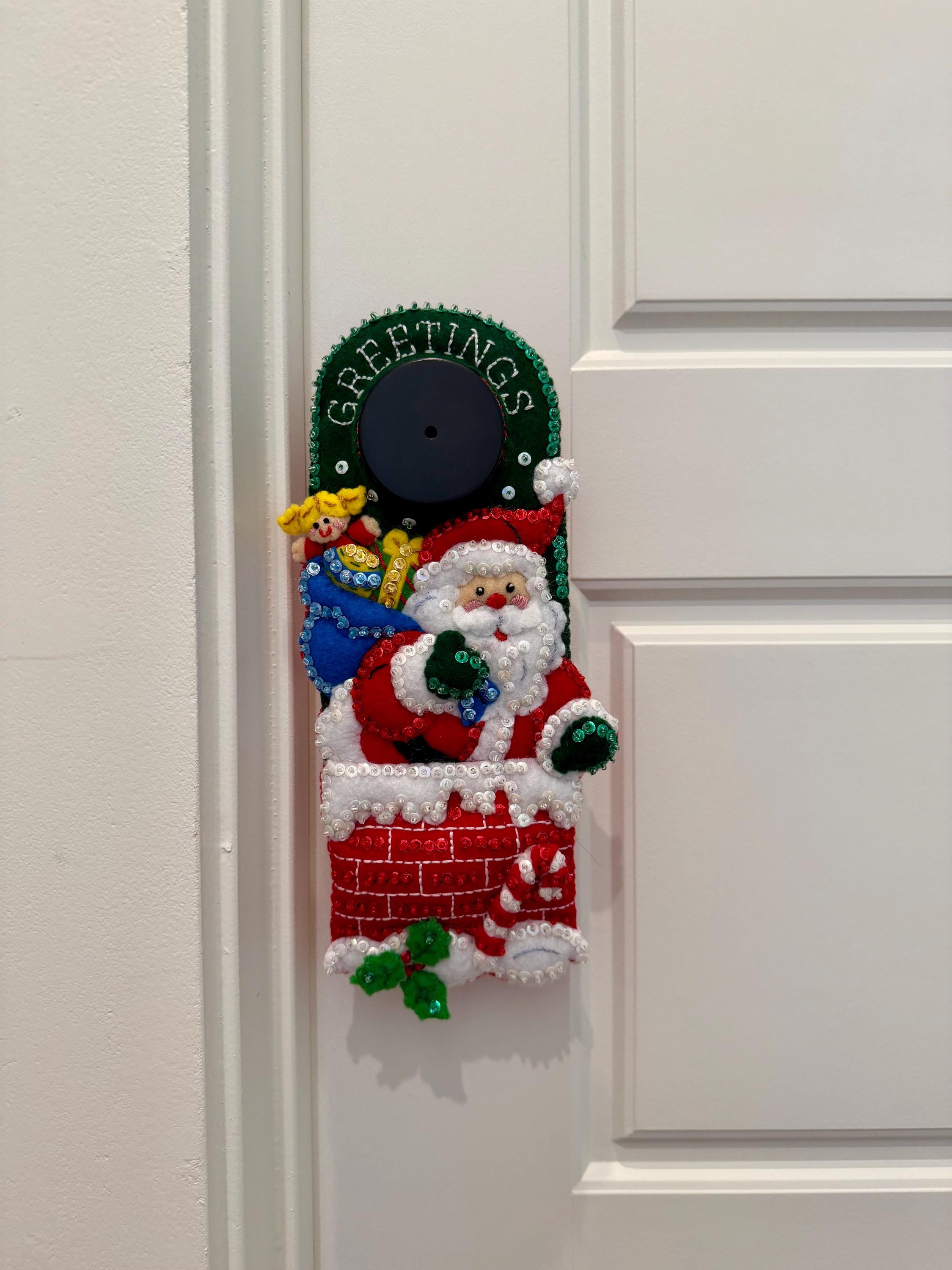 Finished Bucilla Holiday Felt Door Hanger (each Sold Separately) - Etsy