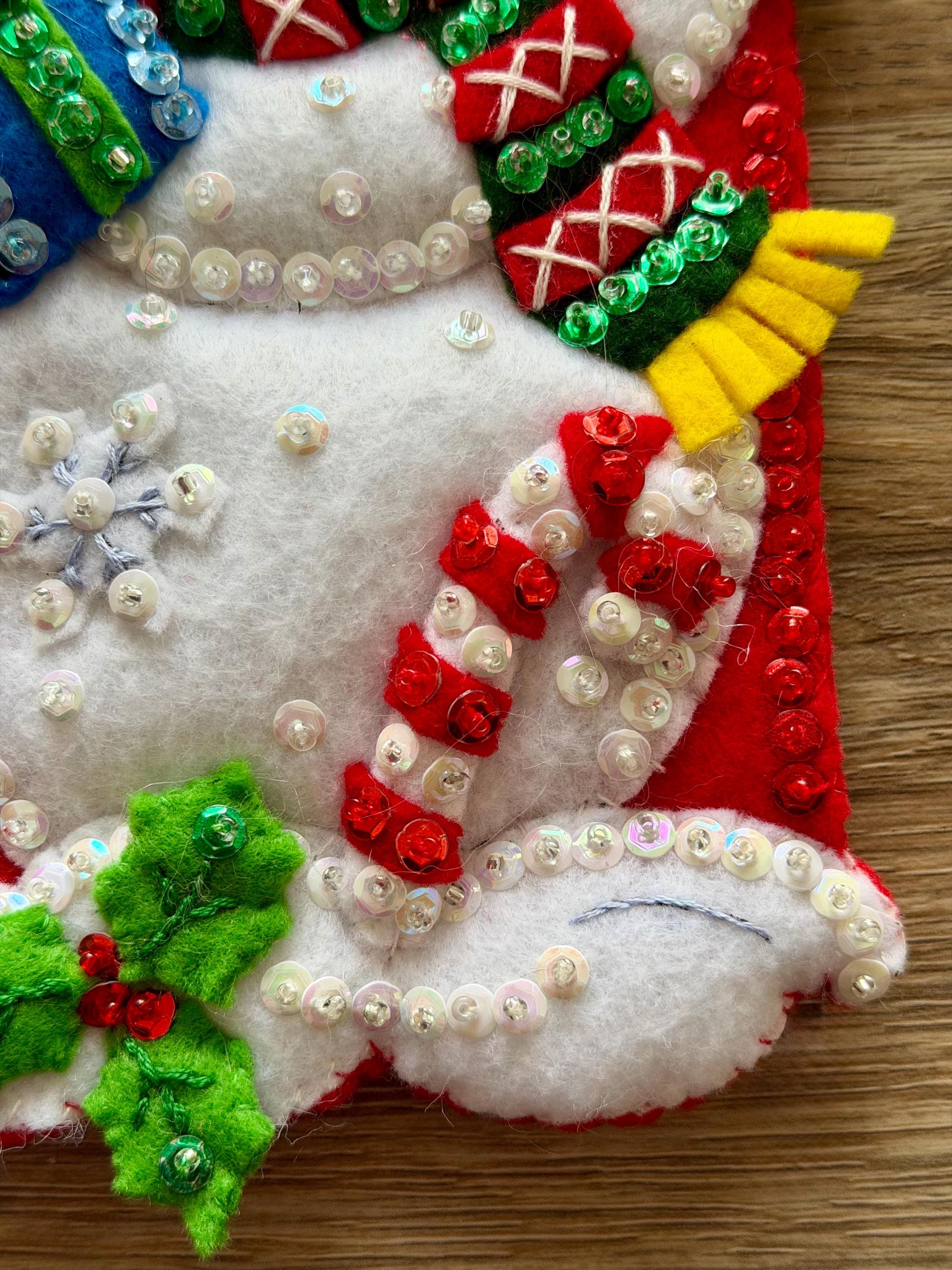Finished Bucilla Holiday Felt Door Hanger (each Sold Separately) - Etsy