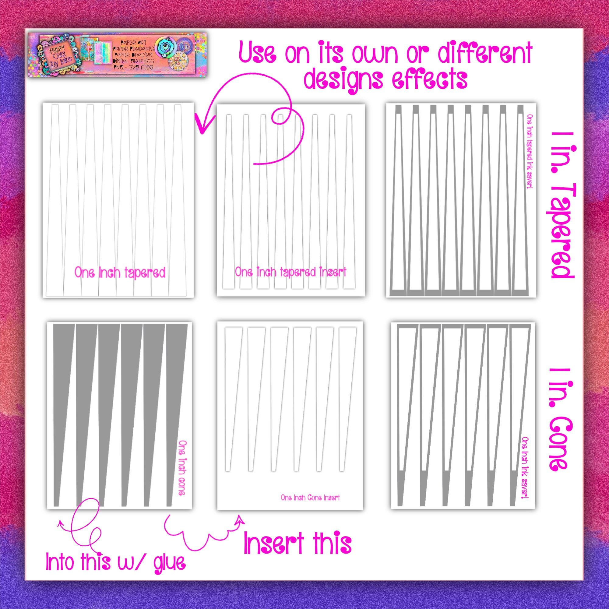 7 Paper Bead Styles Outline Ink Saver SVG, Jpg,png, Pdf. Create Your ...