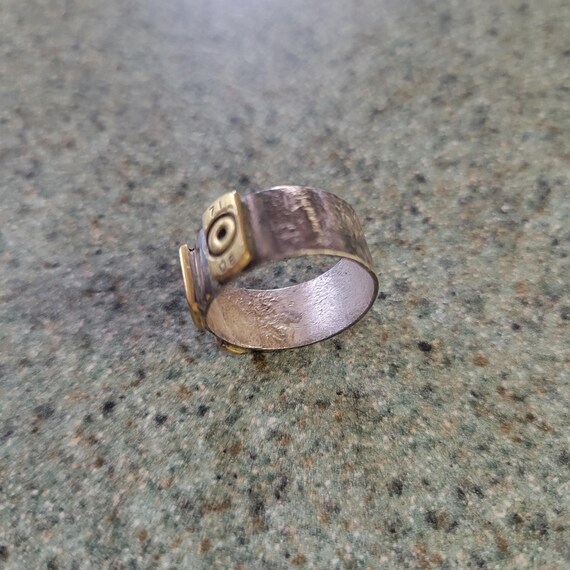 Handmade Bullet Ring, 3 Bullet Casing, Gold and Silve… - Gem