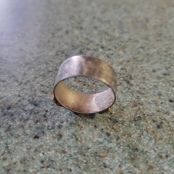 Handmade Bullet Ring, 3 Bullet Casing, Gold and Silve… - Gem