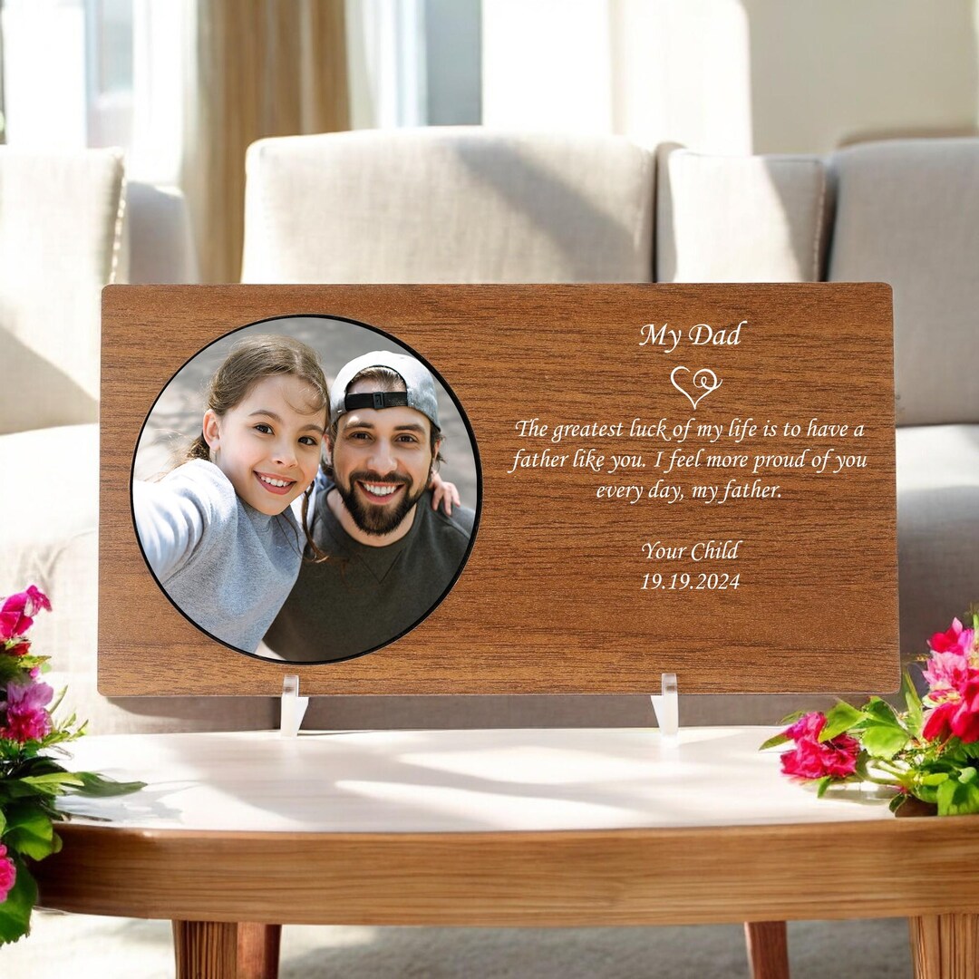 Custom Personalized Father Wooden Frame,wooden Picture Frame,picture ...