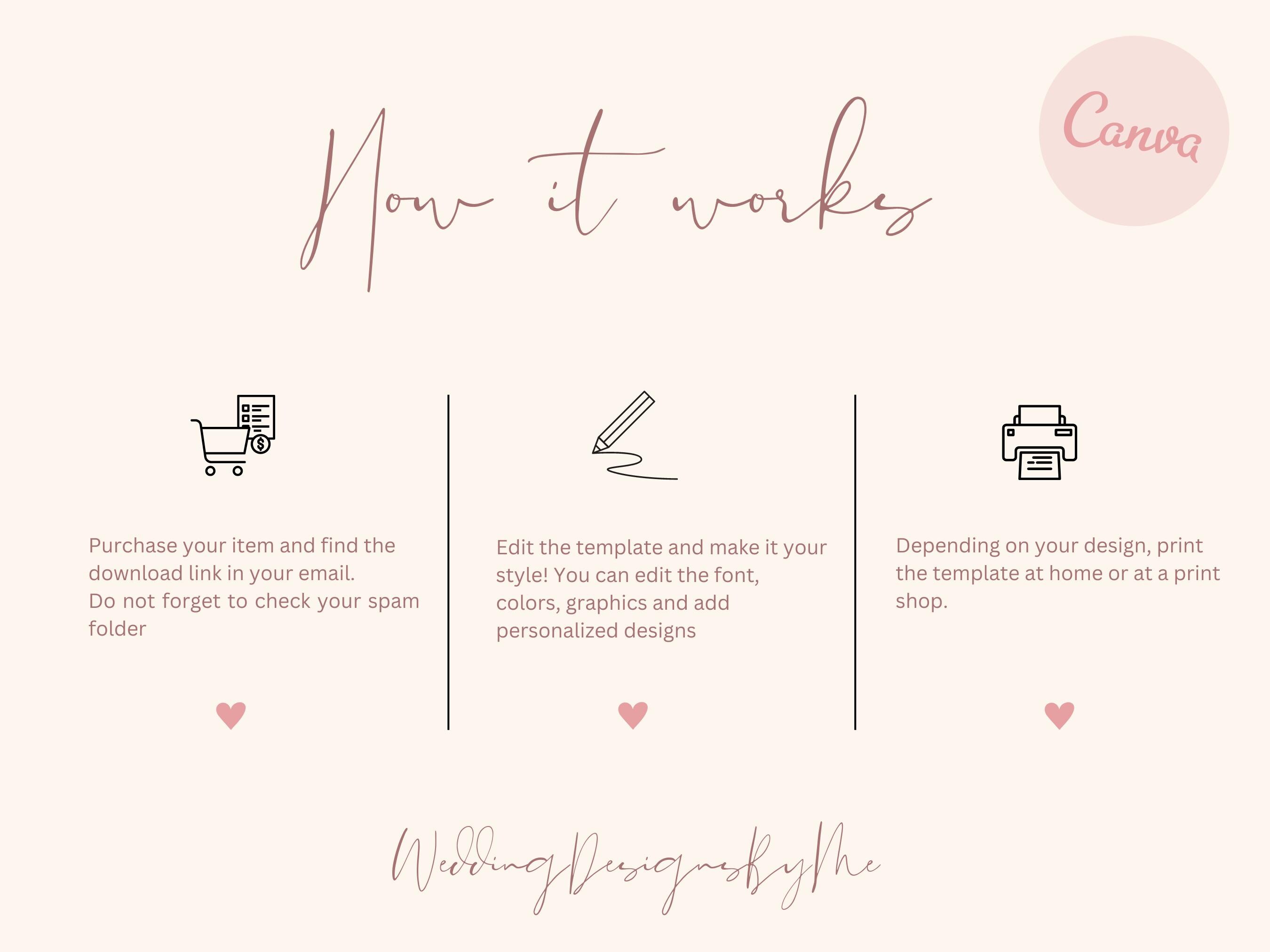 Wavy Pink Bar Menu Sign | Curvy Signature Cocktail Menu Card | Wedding ...