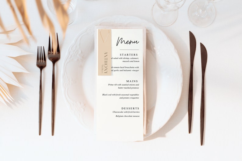 Seating Name Cards Template Slim Wedding Guest Place Card Printable ...