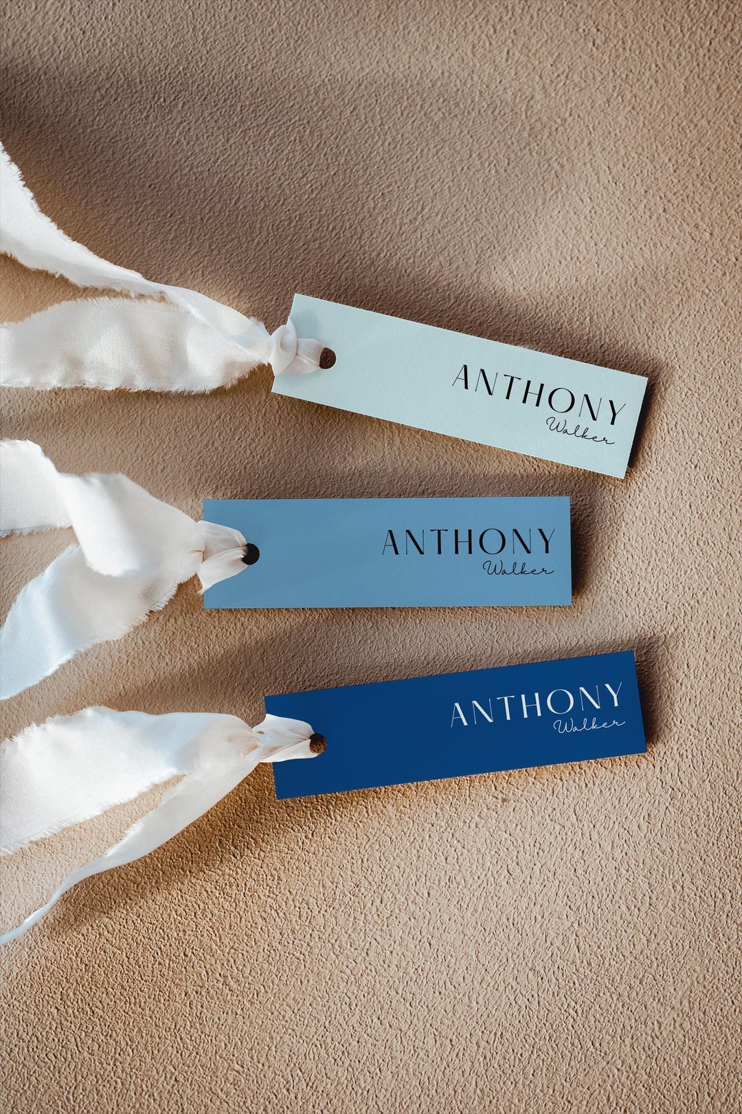 Seating Slim Wedding Place Cards, Blue Babyshower Name Cards, Bachelor ...