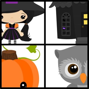 Halloween Friends Digital Clip Art Clipart Collection- Personal and ...