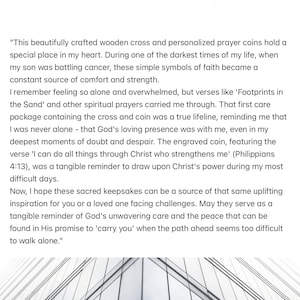 Inspirational Lord's Prayer Coin Christian Keepsake Token Praying Hands ...