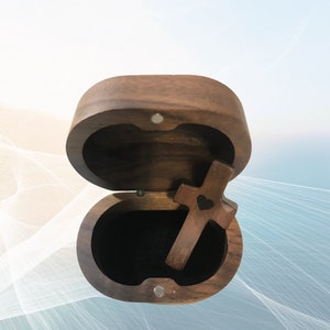 Handheld Wooden Cross Religious Gift for Stress Relief Christian Pocket ...