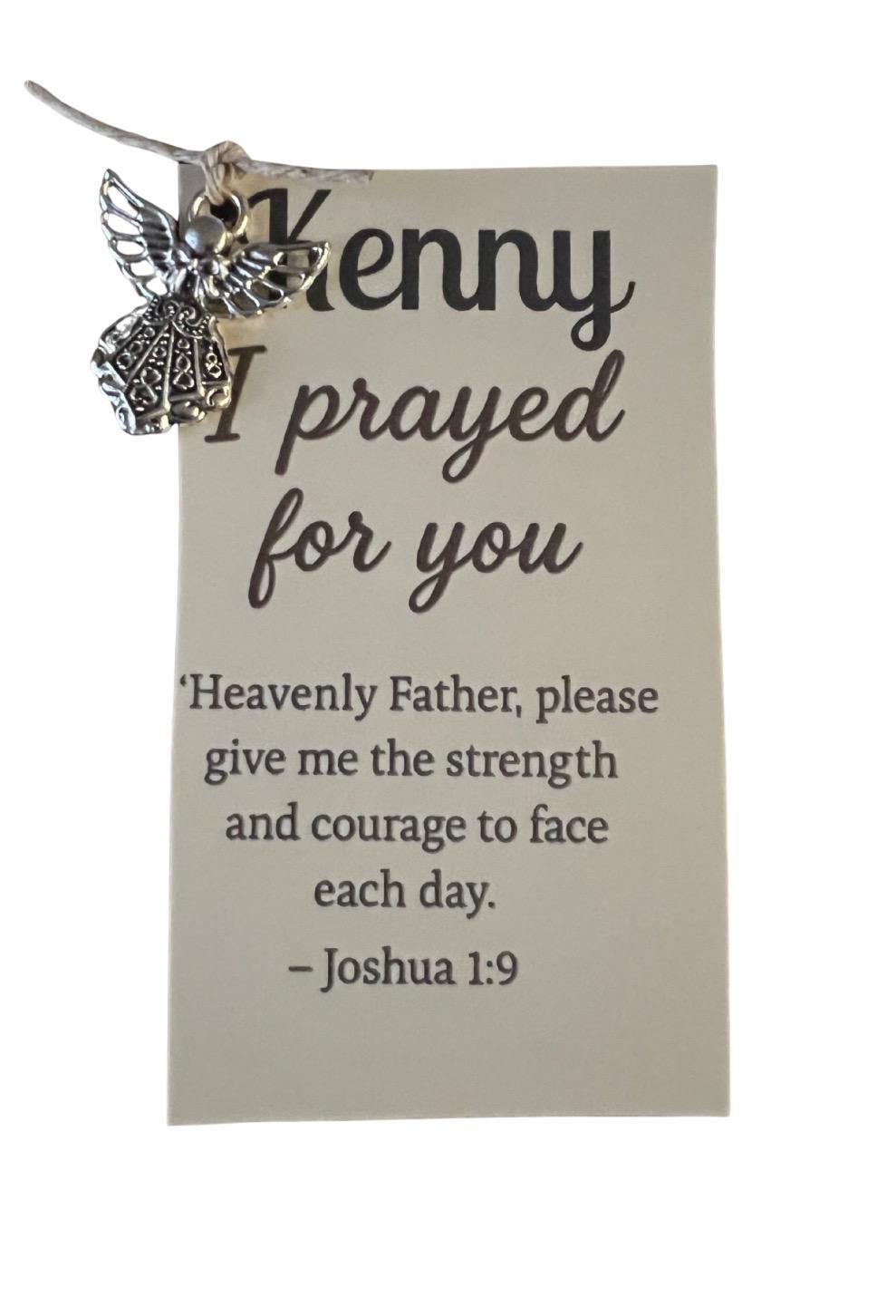 Personalized Prayer Card: Bible Verse, Encouragement Gift - Etsy