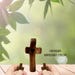 Handheld Wooden Cross Religious Gift for Stress Relief Christian Pocket ...