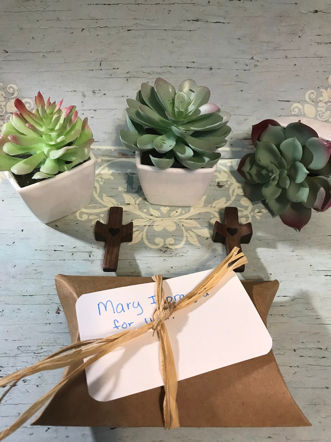 Personalized Wooden Pocket Cross Christian Comfort Gift Praying for You ...